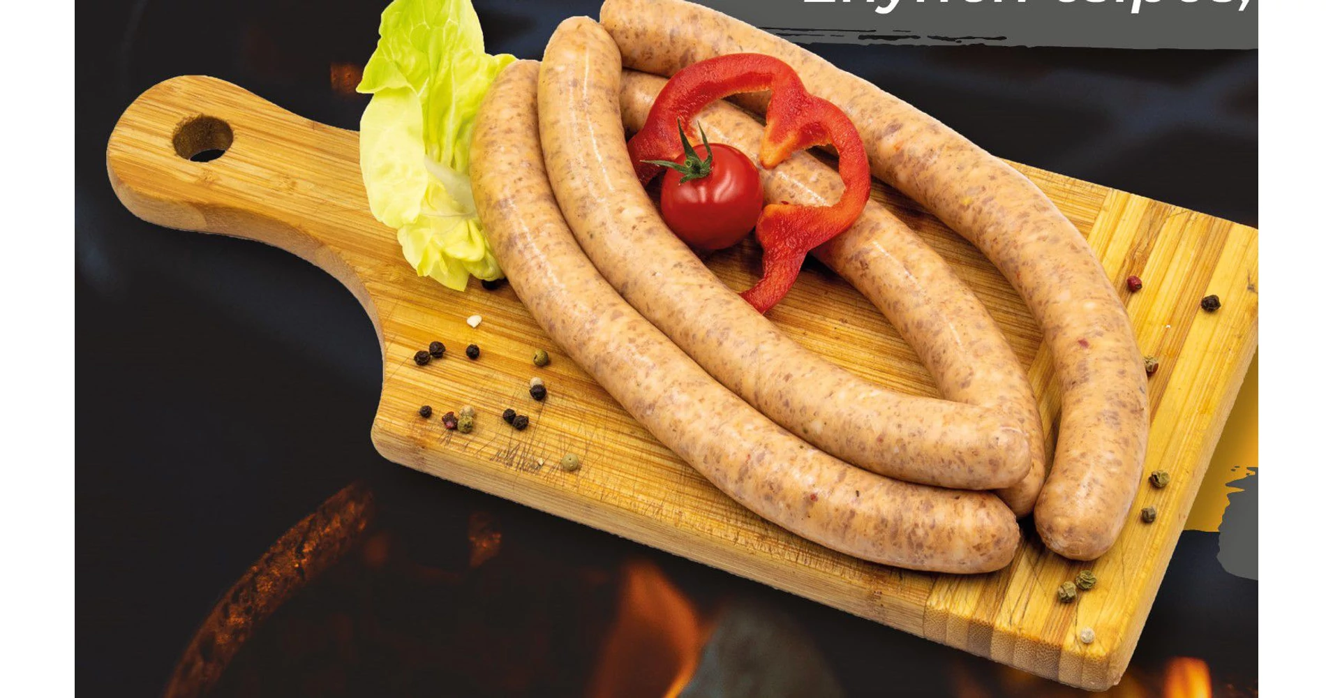 Grill kolbász, bajor - kb. 1 kg - Virsli, kolbász